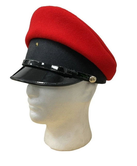 BRITISH ARMY WOMEN'S RMP Peaked Cap Royal Military Dress Uniform Red ...