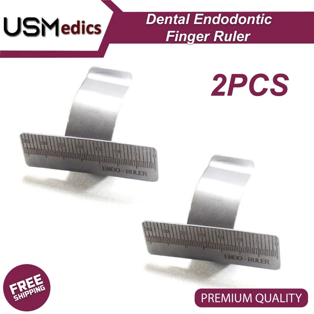 ENDODONTIC DENTAL ADJUSTABLE Ring Endo Finger Ruler Gauge Span Measure ...