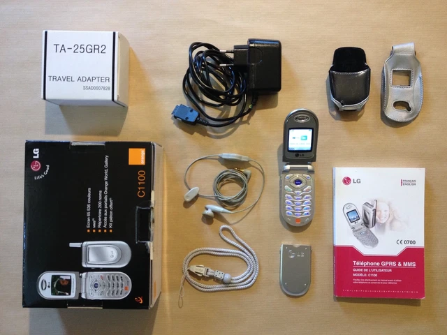 TÉLÉPHONE PORTABLE LG C1100 débloqué tous opérateurs, avec accessoires ...