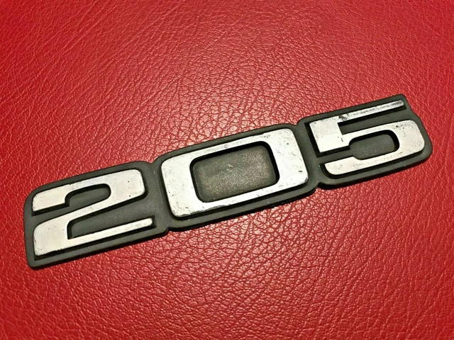 PEUGEOT 205 LOGO Emblem Frieze Coat Of Arms Written Plate Badge Plate ...