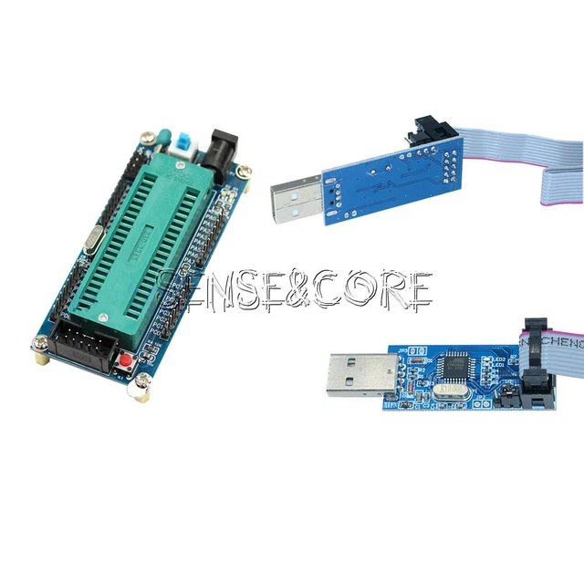 AVR ATMEGA16 MINIMUM System Board ATmega32 + USB ISP USBasp Programmer For ATMEL EUR 8,32 ...