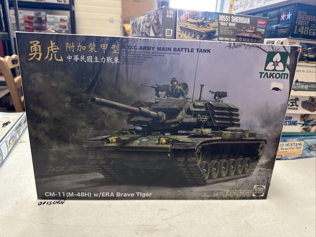 TAKOM 1:35 TAK2091 R.O.C.Army CM-11(M-48H)w/ERA Brave Tiger MBT £45.00 ...