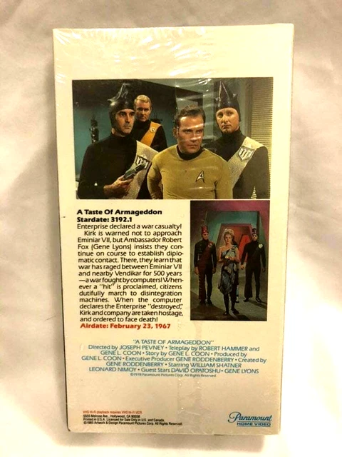 STAR TREK A Taste Of Armageddon VHS 1967 TV Series Episode #23 Rare ...