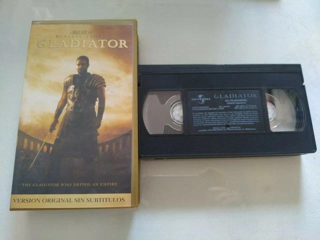 GLADIATOR RIDLEY SCOTT Russell Crowe VHS Film Tape V.O.Anglais 3T EUR ...