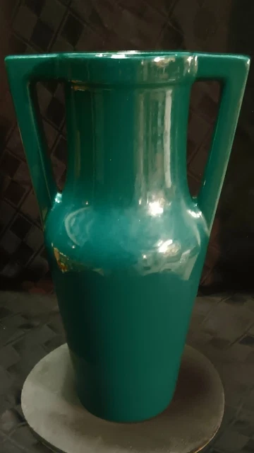 JAPANESE ART NOUVEAU, Awaji Ware Art Studio Pottery Flower Vase, ca ...