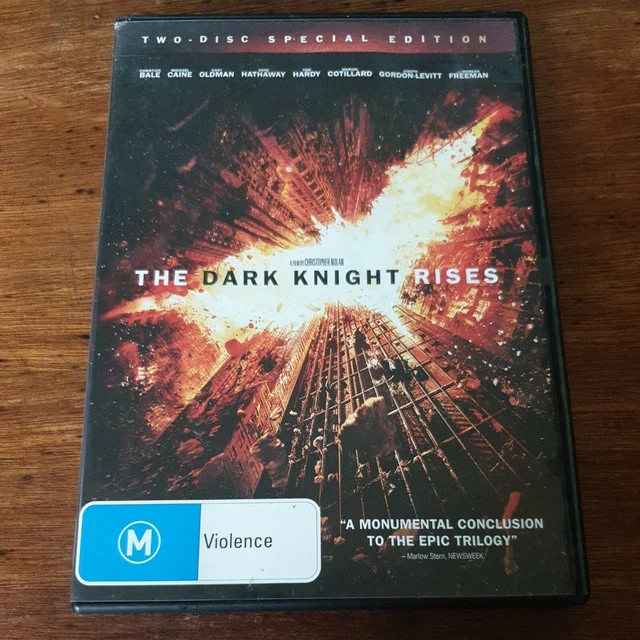 THE DARK KNIGHT Rises DVD R4 Special Edition Christian Bale, Gary ...