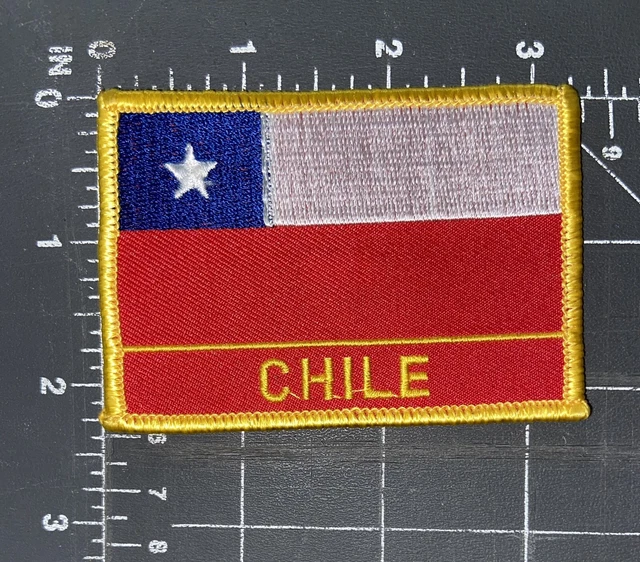 CHILE NATIONAL PAYS Drapeau Patch Badge Ensigne Bandera Sud Amérique Santiago CL EUR 8,58 ...