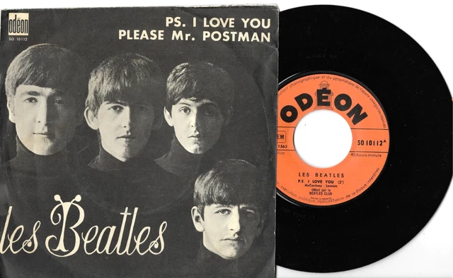 ULTRA RARE SP les Beatles Ps I love you / Please Mr. Postman 1964 - 45 ...