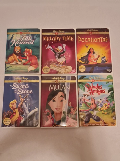 WALT DISNEY GOLD Collection 6 DVD Movies. Includes The Sword In The ...