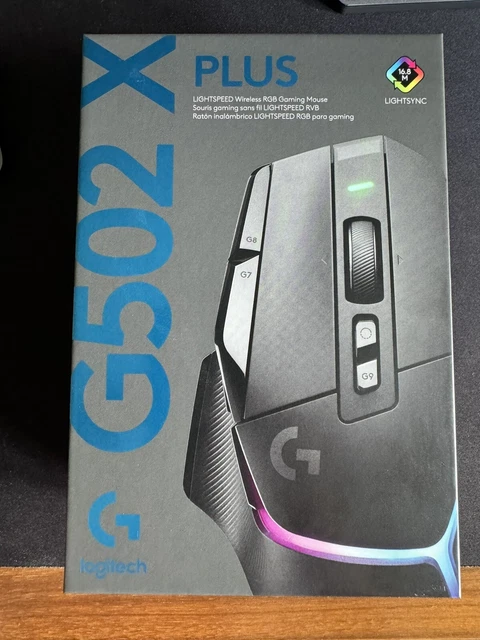 LOGITECH G502 X PLUS Wireless Gaming Mouse - Black. Two Months Old ...