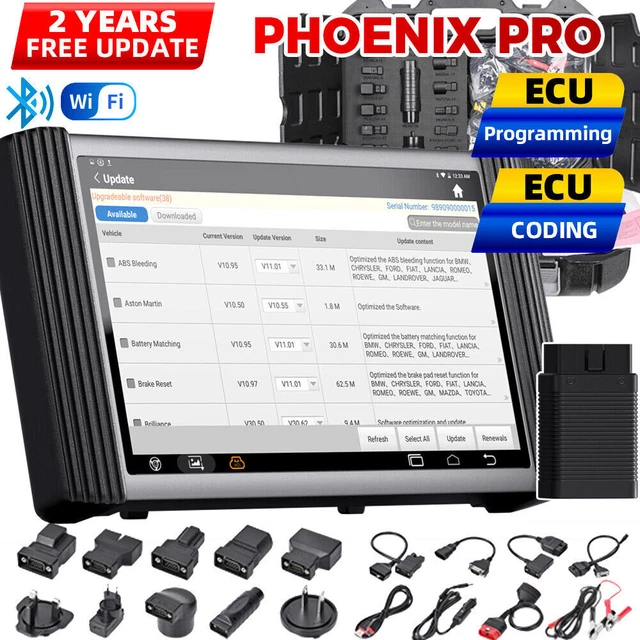 TOPDON PHOENIX PRO Car OBD2 Scanner Diagnostic Tool Online Coding ...