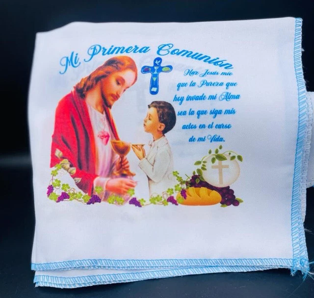 12 RECUERDOS DE Primera Comunion First Holy Communion Napkins Party ...