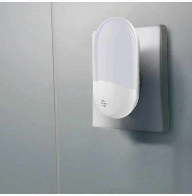10X AUTOMATIC LED Night Light UK Plug in Energy Dawn Sensor USB Light £ ...