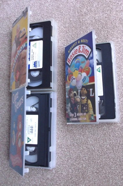 3X VINTAGE VHS Video Casette Tapes - Rainbow, Care Bears and Rosie ...