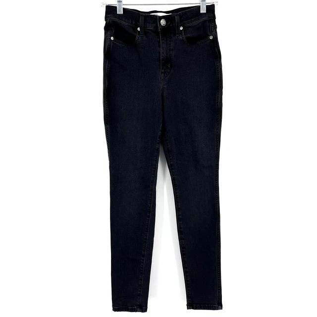 AYR THE RISER High Rise Skinny Jean 28x26 Washed Black £22.03 - PicClick UK