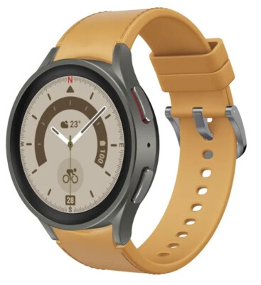 SMARTWATCH SAMSUNG GALAXY 5 Pro Bluetooth SM-R920 M/L cuir hybride noir ...