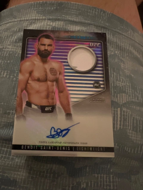 PATCH AUTO RC 2024 Topps UFC Midnight Benoit Saint-Denis EUR 766,82 ...