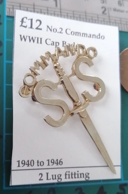 NO 2 COMMANDO WW2 Cap Badge. Regimental Cap Badges £12.00 - PicClick UK