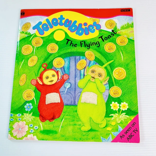 TELETUBBIES THE FLYING Toast BBC VINTAGE 1997 Kids Book Children's ...