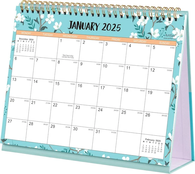 2025 DESK CALENDAR - 2025 with Thick Paper, January 2025 -... £18.90 ...