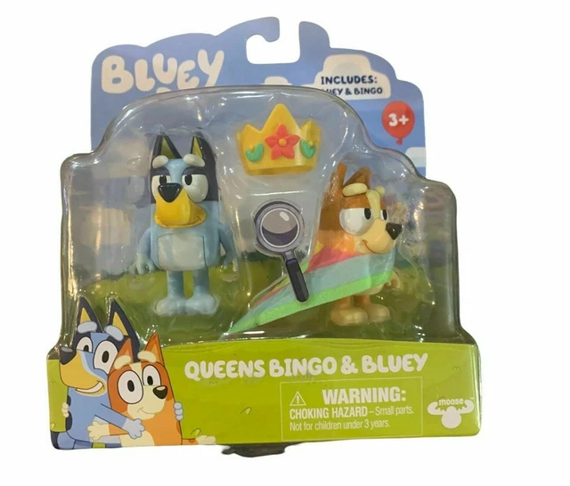 BLUEY 2 PACK QUEENS BINGO & BLUEY Ships in a Box Bluey Action Figures ...