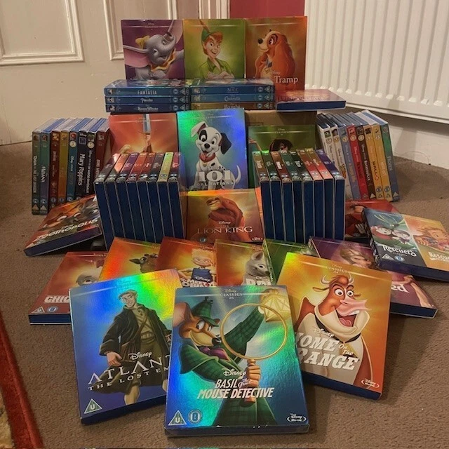 WALT DISNEY PIXAR Classics BLURAY DVD Collection (+ Rare O Ring Covers ...