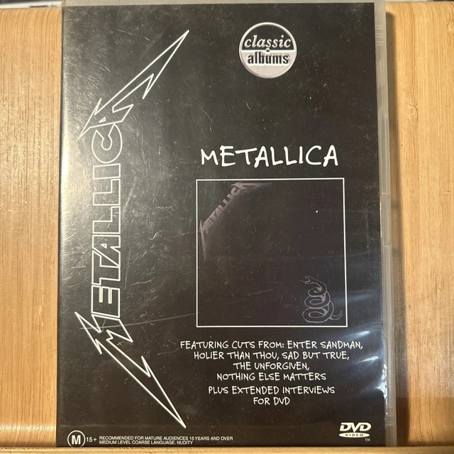 METALLICA DVD CLASSIC Albums Documentary 1991 Black Album DVD (S6.4 ...