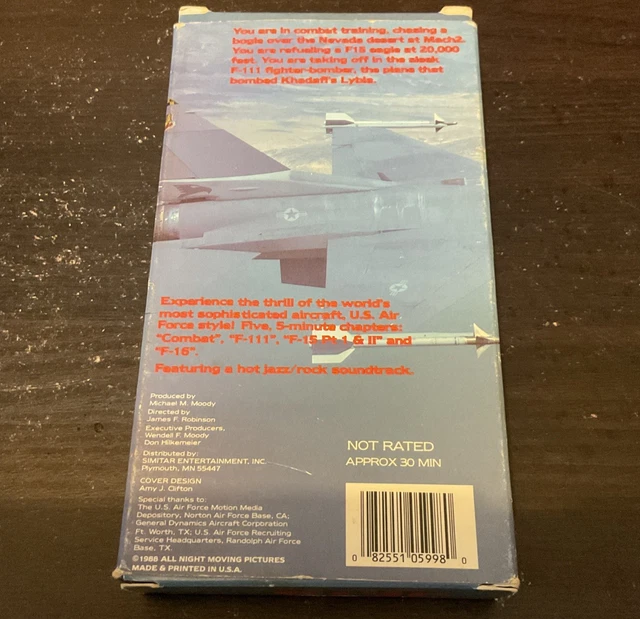 JETS VHS VINTAGE Experience Real Combat Footage RARE COLLECTIBLE ...