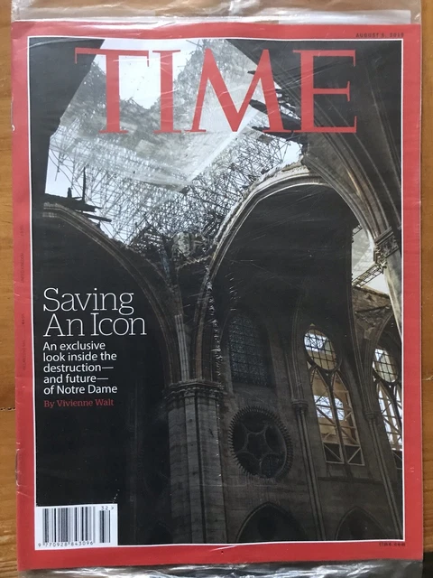 TIME MAGAZINE 2019 Notre Dame Cathedral Fire Saving An Icon France NEW ...