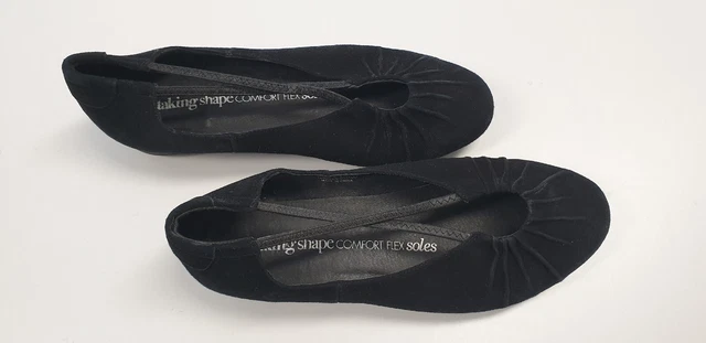 TAKING SHAPE BLACK Suede Comfort Shoe Size 40 EUR 18,13 - PicClick FR
