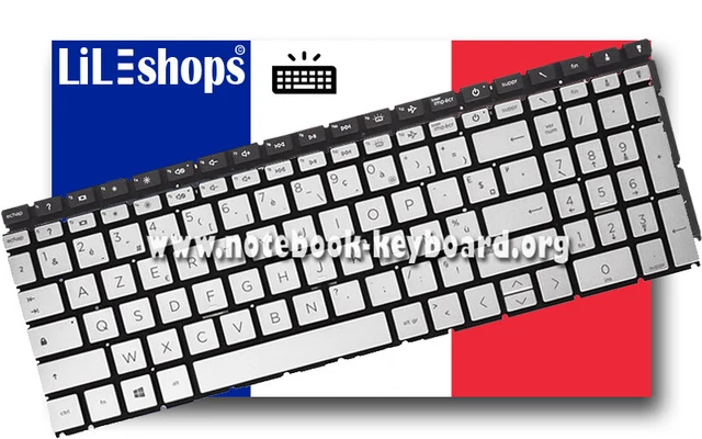 ORIGINAL FRENCH KEYBOARD for HP Pavilion 15-eg2046nf 15-eg2048nf 15 ...