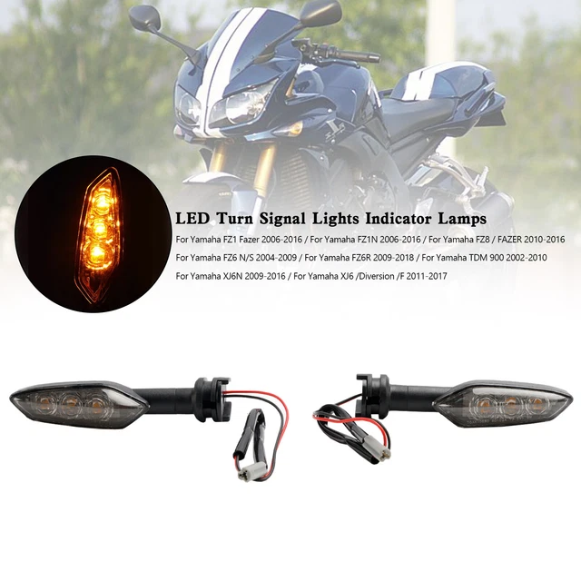 LED TURN SIGNAL Lights Indicator Lamps For Yamaha FZ1 N FZ8 FZ6 FZ-6R ...