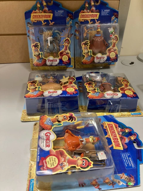CHICKEN RUN PLAYMATES Action figure lot Bunty Babs Fowler Ginger Rocky ...