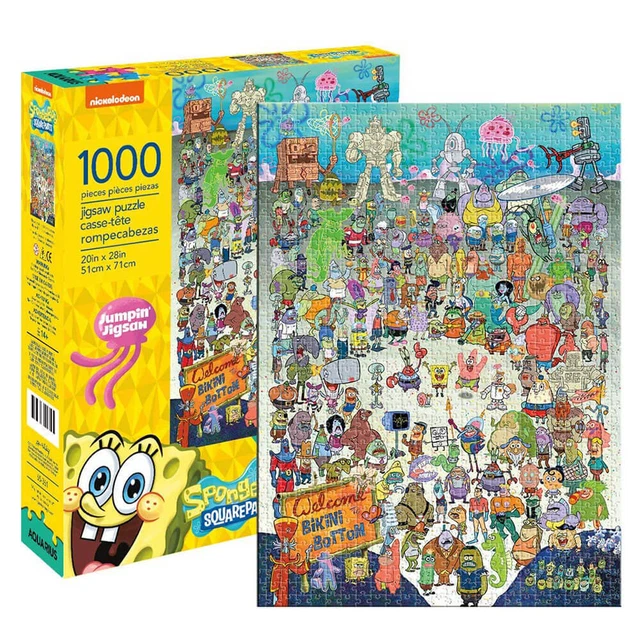 SPONGEBOB SQUAREPANTS CAST 1000 Pieces Super Cute And To Assemble ...
