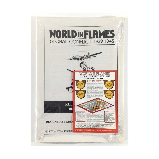 ADG WORLD IN Flames World in Flames 5th Ed Rules Set Bag SW EUR 37,41 ...