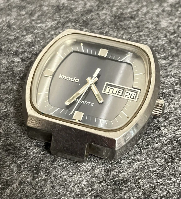 VINTAGE UHR QUARTZ ETA ESA 9181 Imado Herrenuhr läuft EUR 45,00 ...