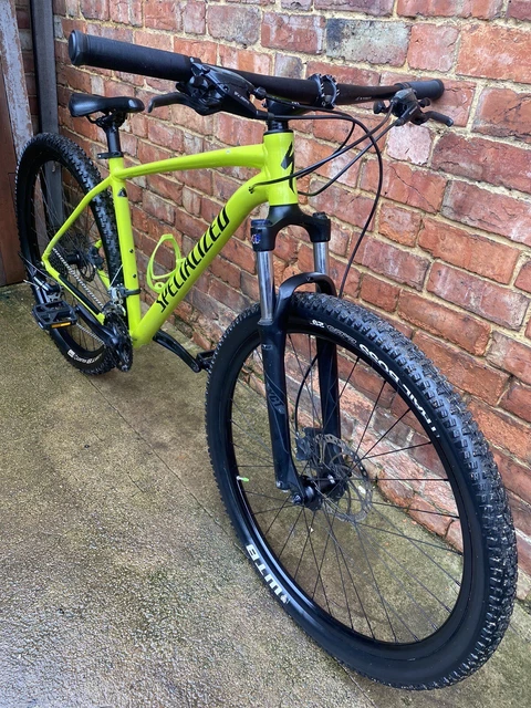 SPECIALIZED ROCKHOPPER 29ER large mountain bike (Electric yellow) £275. ...