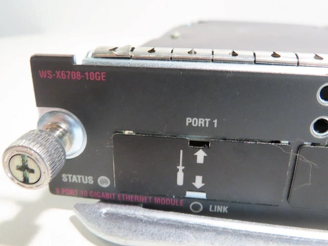 CISCO WS-X6708-10GE V03 8-Port Gigabit Ethernet Network Switch Module ...