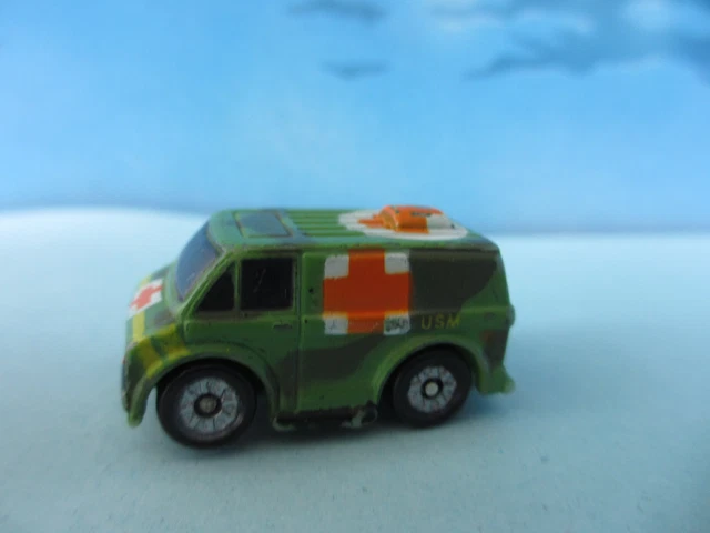 VINTAGE MICRO MACHINES Ambulance Armee Army Chevrolet Chevy Van Galoob ...