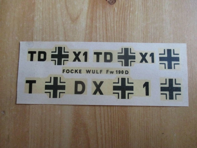 1/72 SCALE AIRFIX MODEL KIT DECAL: FOCKE WULF Fw 189D. $5.00 - PicClick AU