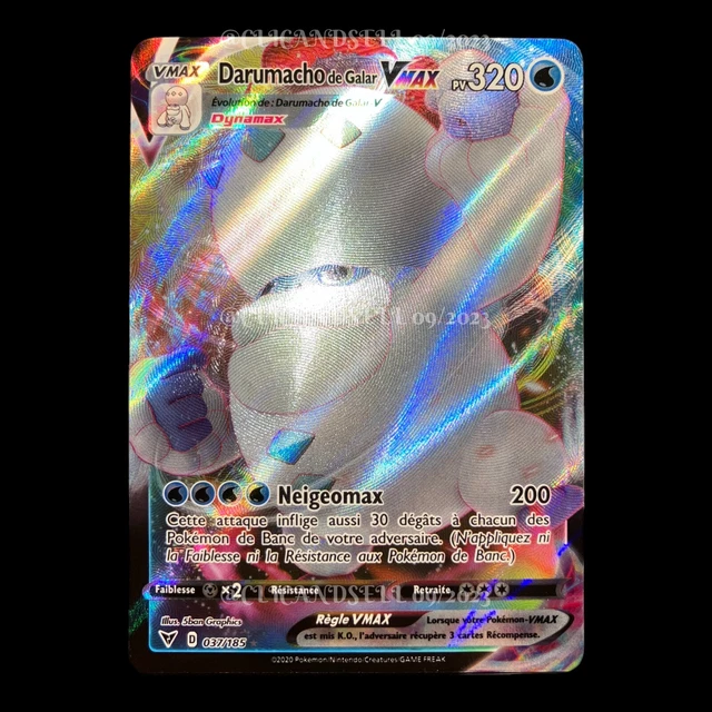 CARTE POKÉMON 037/185 Darumacho de Galar Vmax EUR 12,00 - PicClick FR