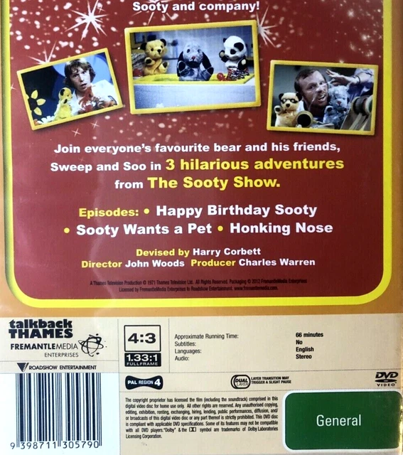THE SOOTY SHOW DVD Happy Birthday Sooty - Kids Show Cult Classic - R4 ...
