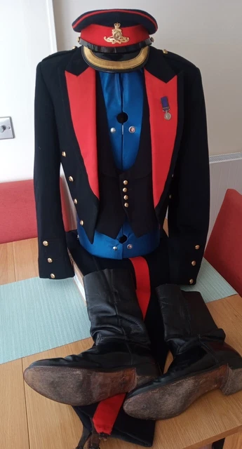 ROYAL ARTILLERY OFFICER'S Mess Dress With Cap And Boots £125.45 ...