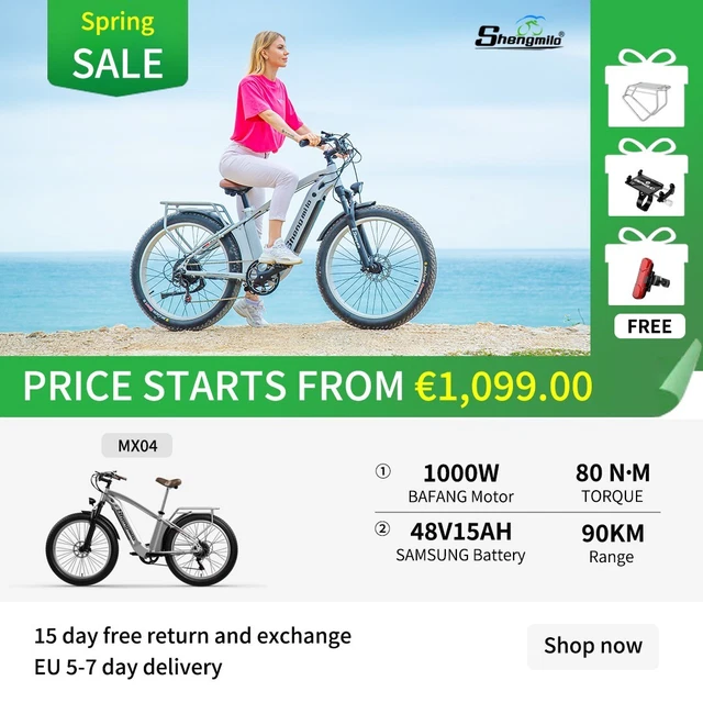 E-BIKE MOUNTAINBIKE 26 Zoll Elektrofahrrad 1000W Fatbike eBike 25kmh ... E-BIKE MOUNTAINBIKE 26 Zoll Elektrofahrrad 1000W Fatbike eBike 25kmh ...