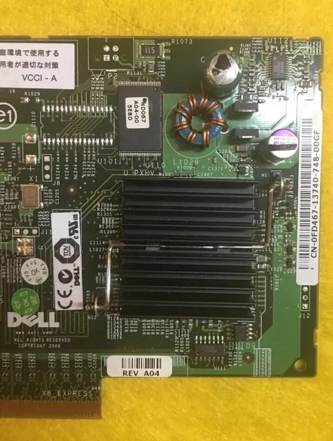 DELL X8_EXPRESS KARTE Vcci-A Rev A04 Mic E2K-Ucs-50 (A) EUR 13,88 ...