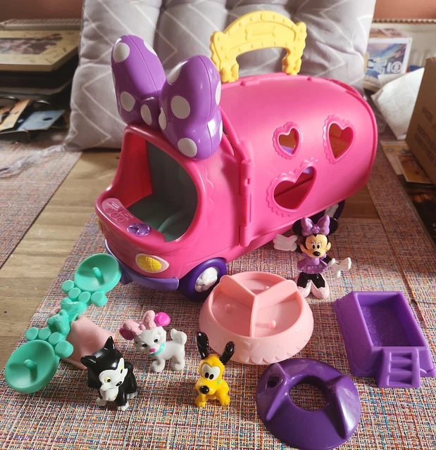 DISNEY FISHER PRICE Minnie Mouse Pet Van Playset with 4 Figures ...