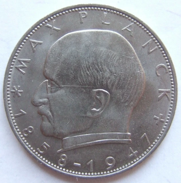 COIN FEDERAL REPUBLIC Germany Max Planck 2 DM 1967 D IN Uncirculated £ ...