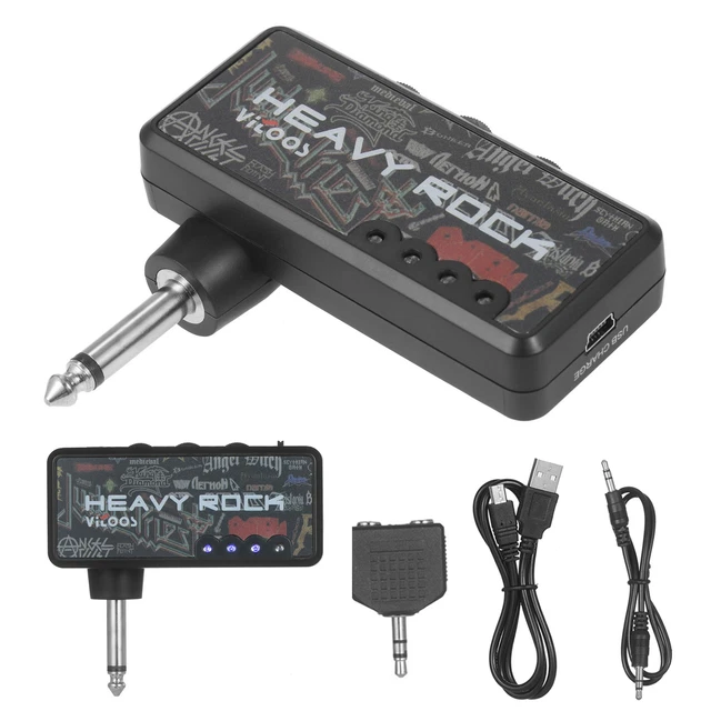 VITOOS ELECTRIC GUITAR Plug Mini Headphone Amp Amplifier Heavy Rock ... VITOOS ELECTRIC GUITAR Plug Mini Headphone Amp Amplifier Heavy Rock ...