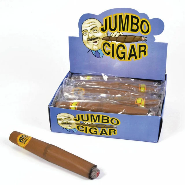 LARGE REALISTIC FAKE Cigar Funny Joke Mens Boys Toy Prank Gag Fancy ...