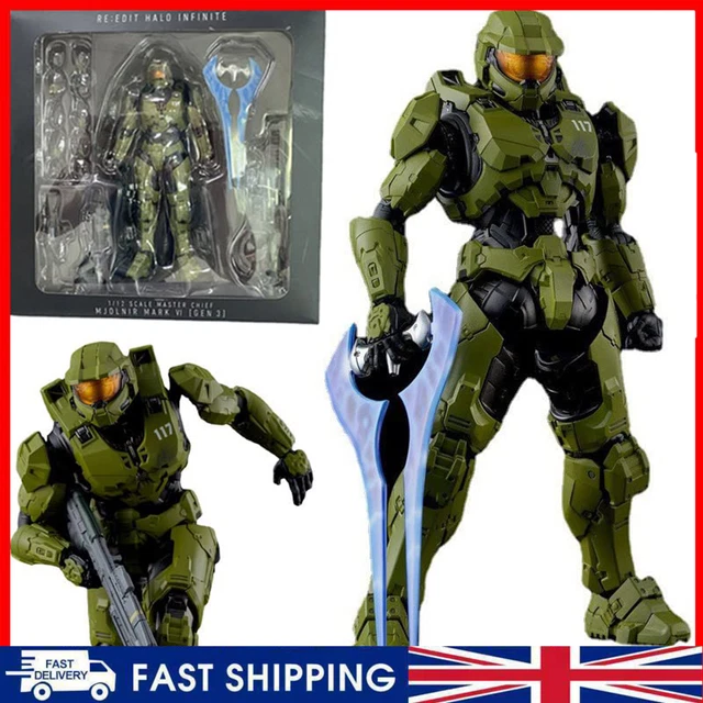 HALO INFINITE MASTER Chief Mjolnir mk VI [GEN 3] Action Figure W/Weapon ...